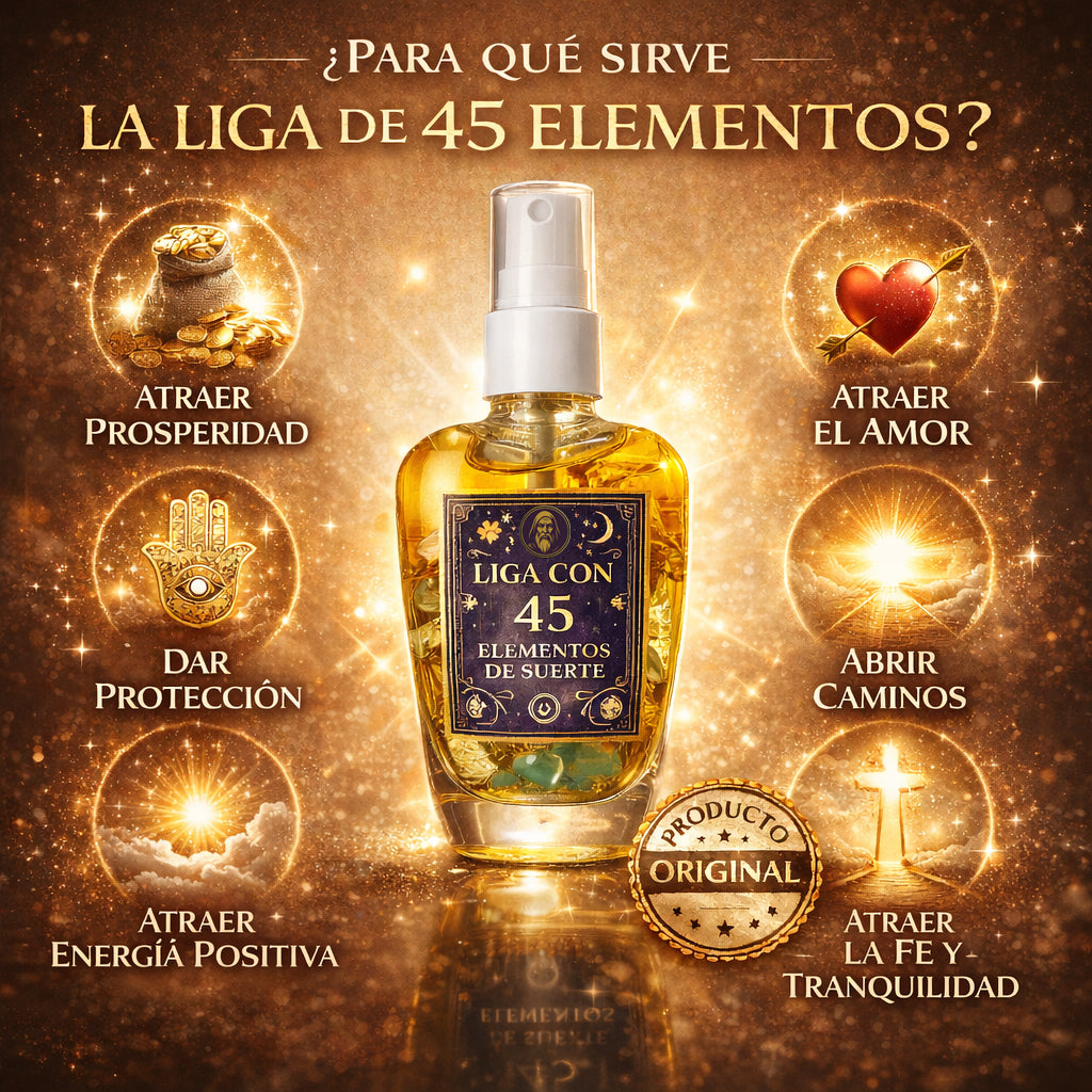Perfume Liga 45 Elementos De La Suerte + Oración – Universal Store COP